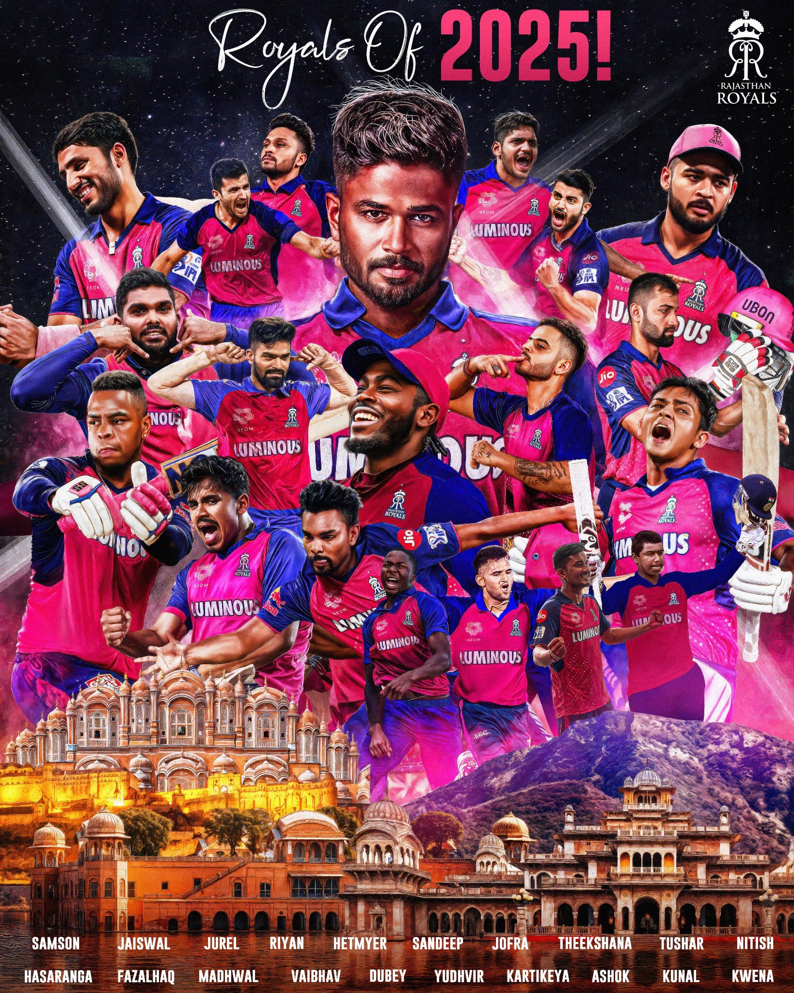 RR Team 2025 Players List | Rajasthan Royals Squad 2025 – Today Match Pitch Report